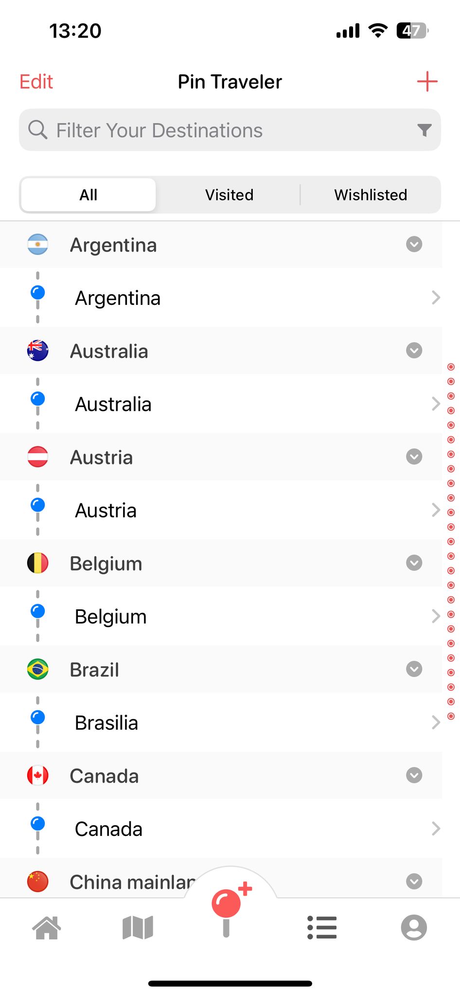 Pin Traveler | Travel Map App for iOS & Android