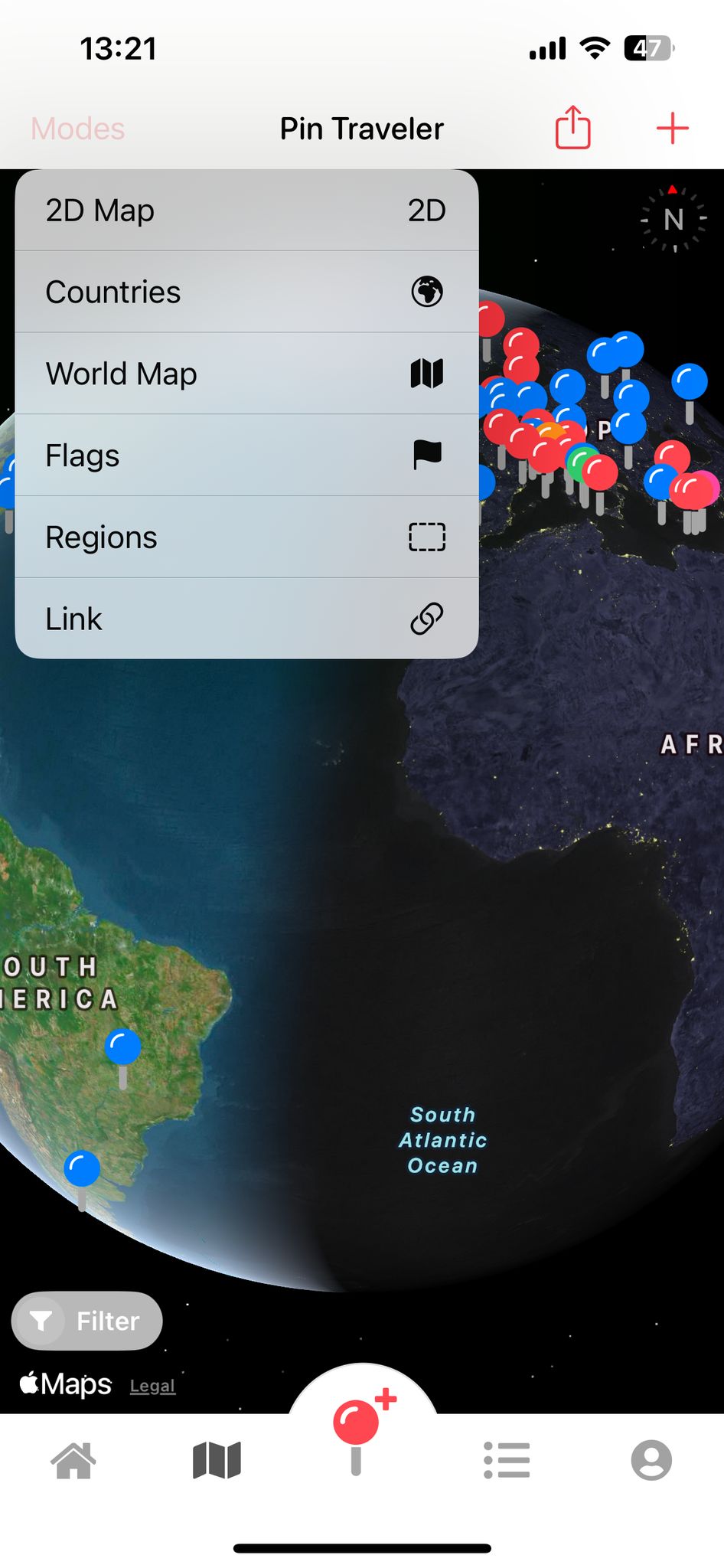 Pin Traveler | Travel Map App for iOS & Android